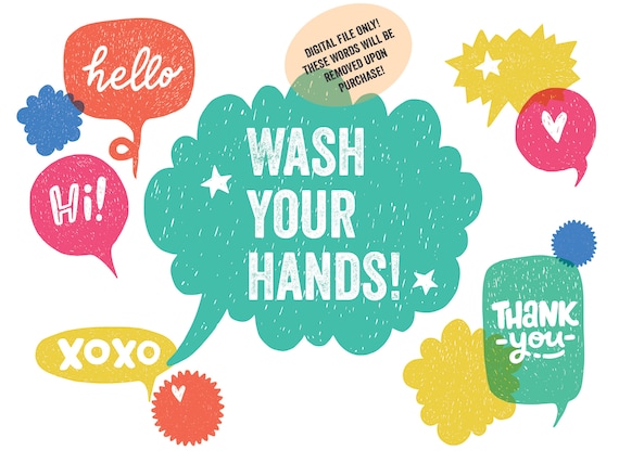 Cute Wash Your Hands Sign