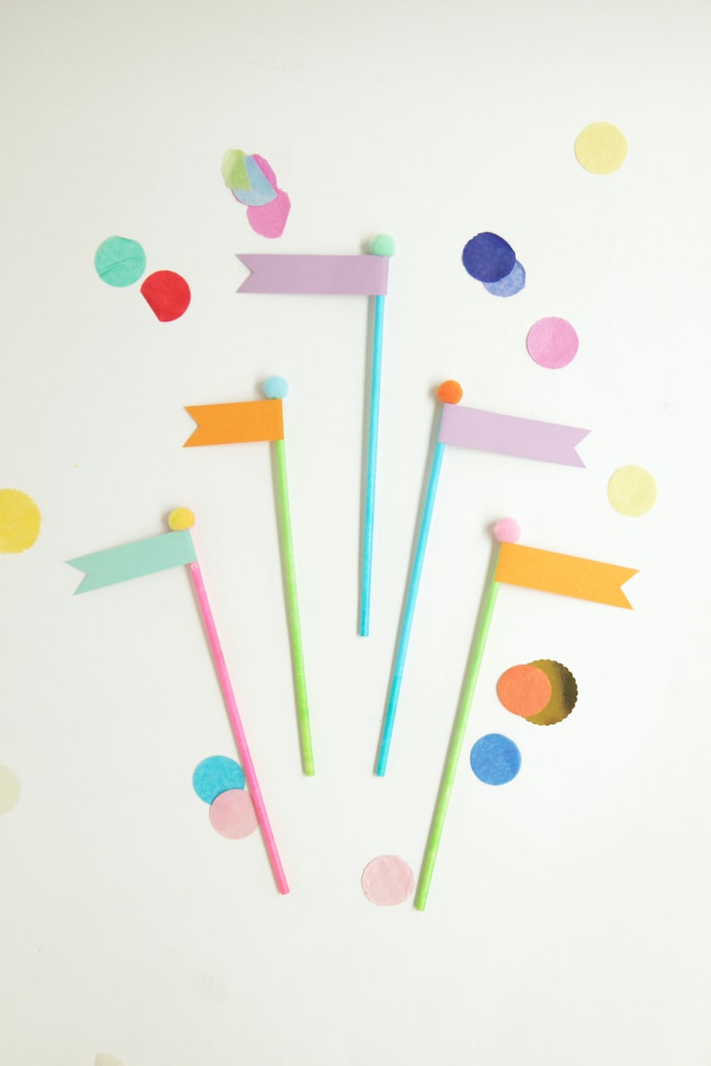 Flag Cupcake and Cake Toppers - Etsy