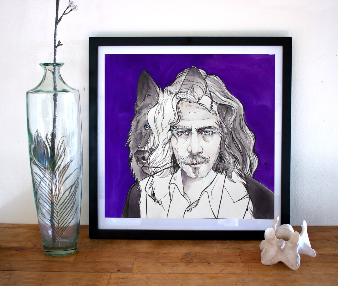 Sirius Art Print | Animagus Art | the Grim | Wizard Art - Etsy