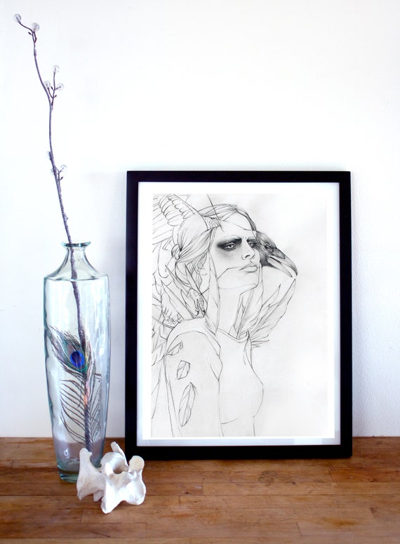 Valkyrie Fine Art Print Valkyrie Poster Norse Mythology | Etsy