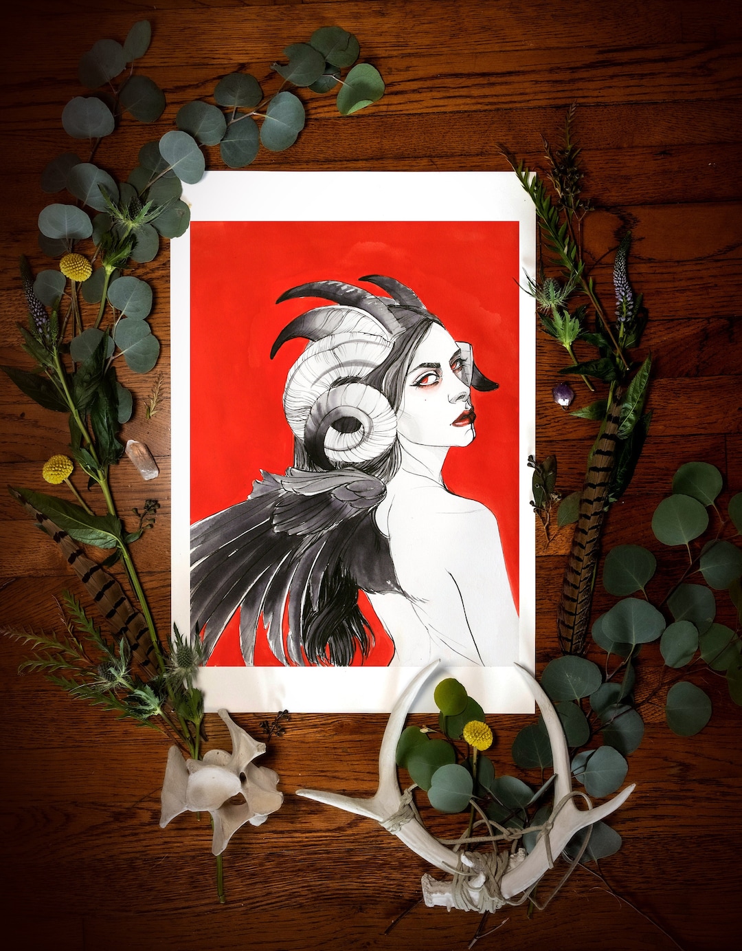 Demon Art Print Devil Print Demon Poster Devil Poster Demon Print Dark ...