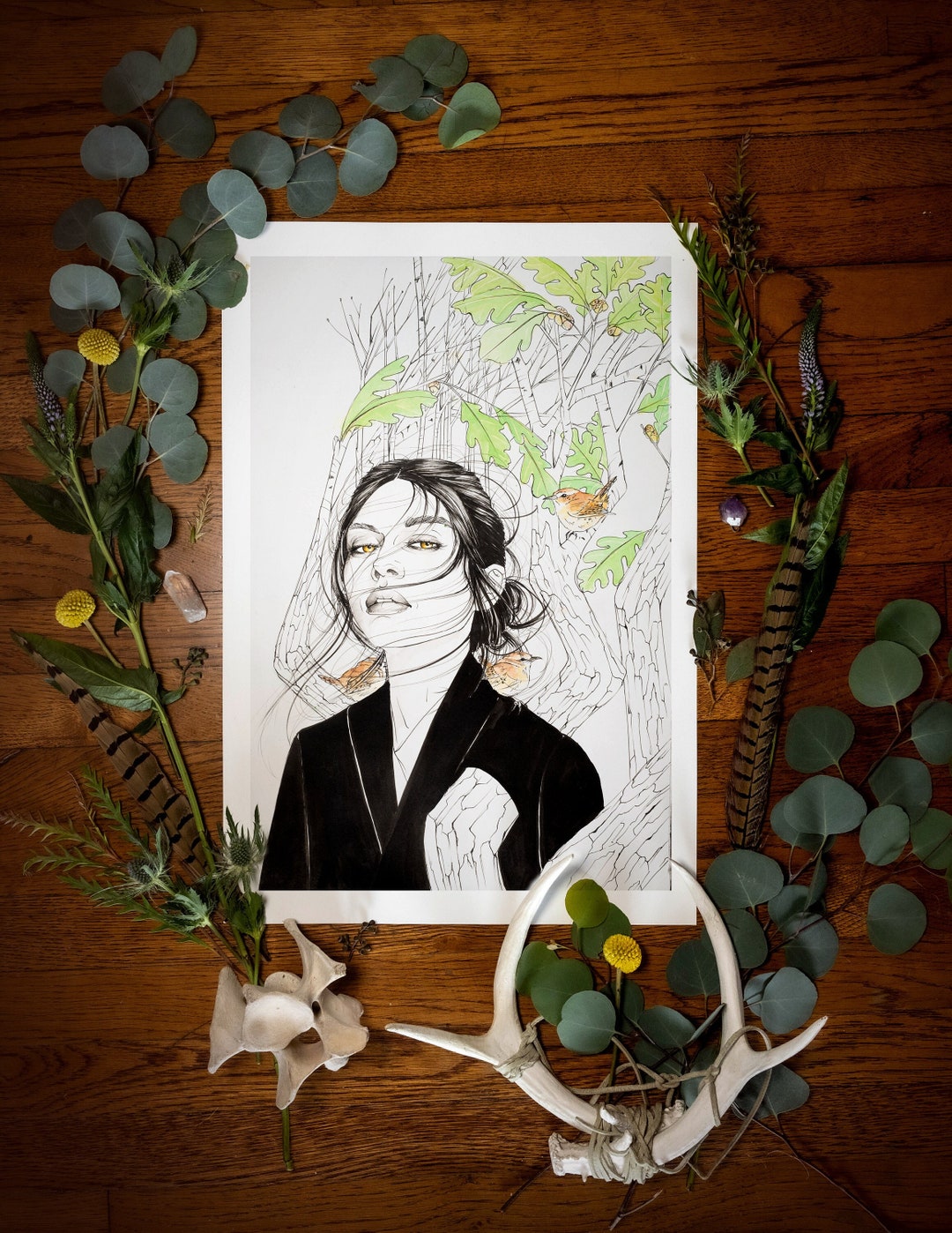 Celtic Tree Zodiac Giclée Fine Art Print| Oak Tree| Zodiac| Mythology ...