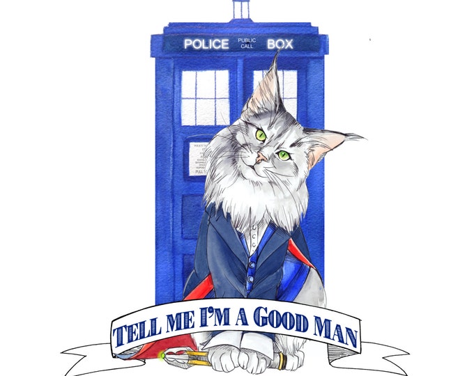Doctor Mew Postcards - Etsy