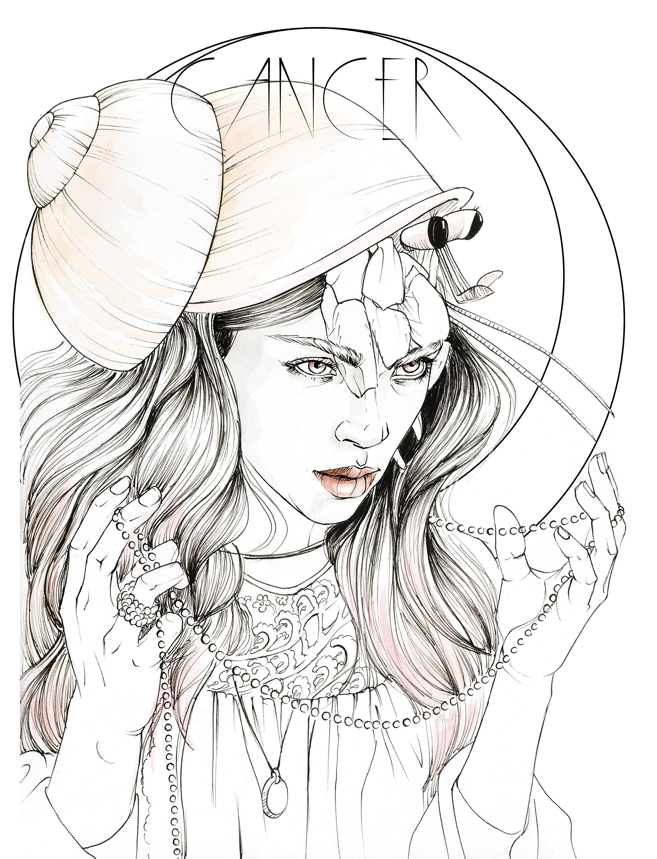 Cancer Zodiac Fine Art Giclée Print Cancer Wall Art - Etsy Australia