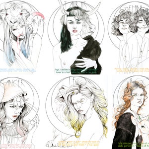 Zodiac Fine Art Prints Full Set Zodiac Wall Art Horoscope Art Zodiac ...