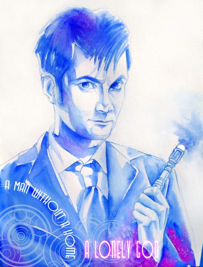 Doctor Who Art Print Set Doctor Who Poster 10th Doctor 11th - Etsy