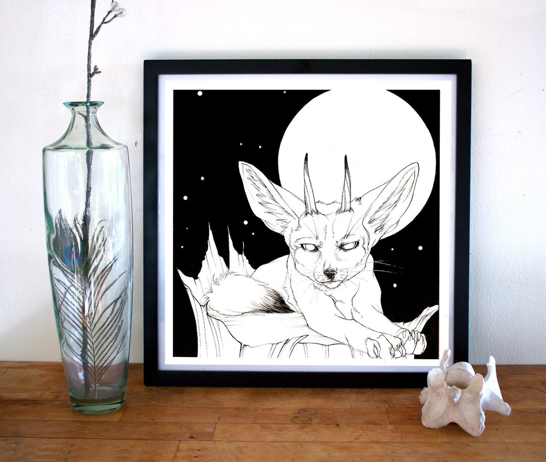 Fox Sprite Giclée Fine Art Print | Folklore Art Print | Fox Art ...