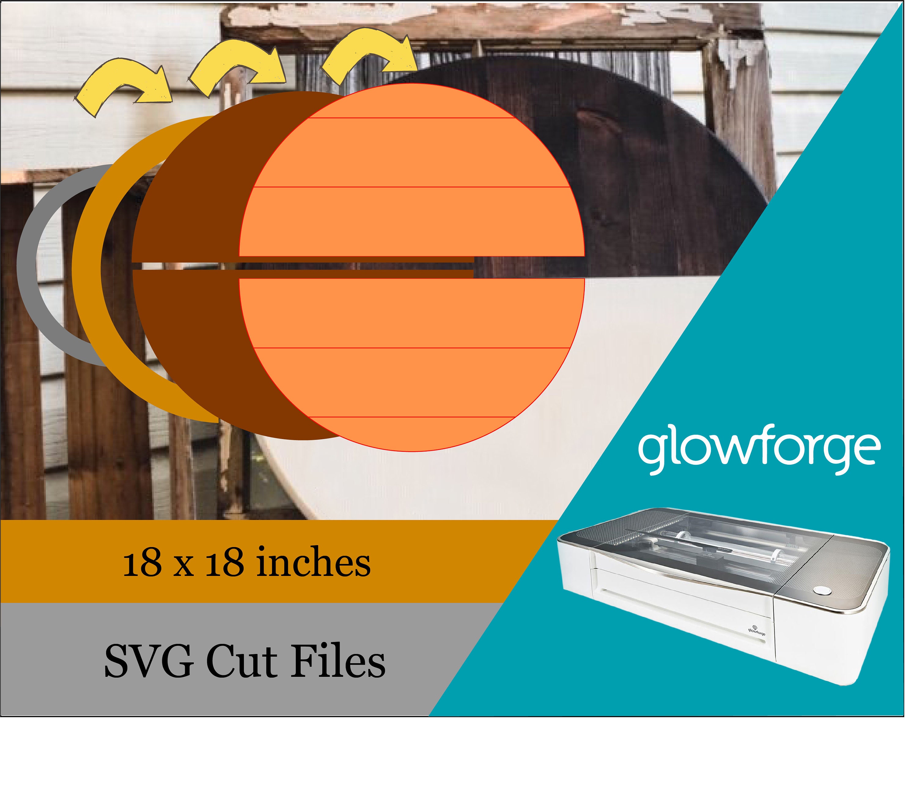 18 Circle SVG Glowforge SVG SVG files for Laser-cut | Etsy