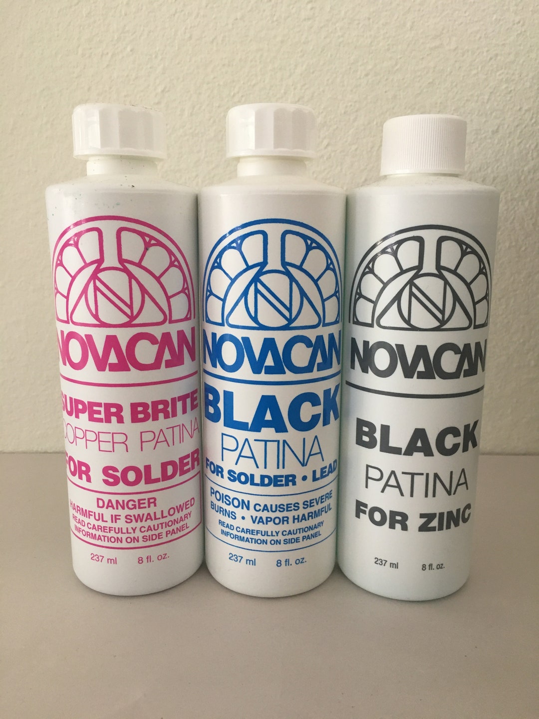 Novacan Patina | Stained Glass Supplies | Black or Copper for Solder ...