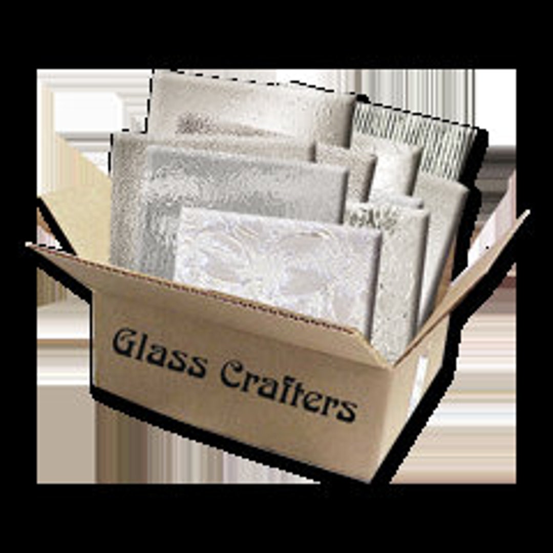 Clear Glass Assortment (10 Pieces) | Stained Glass Supplies - Etsy