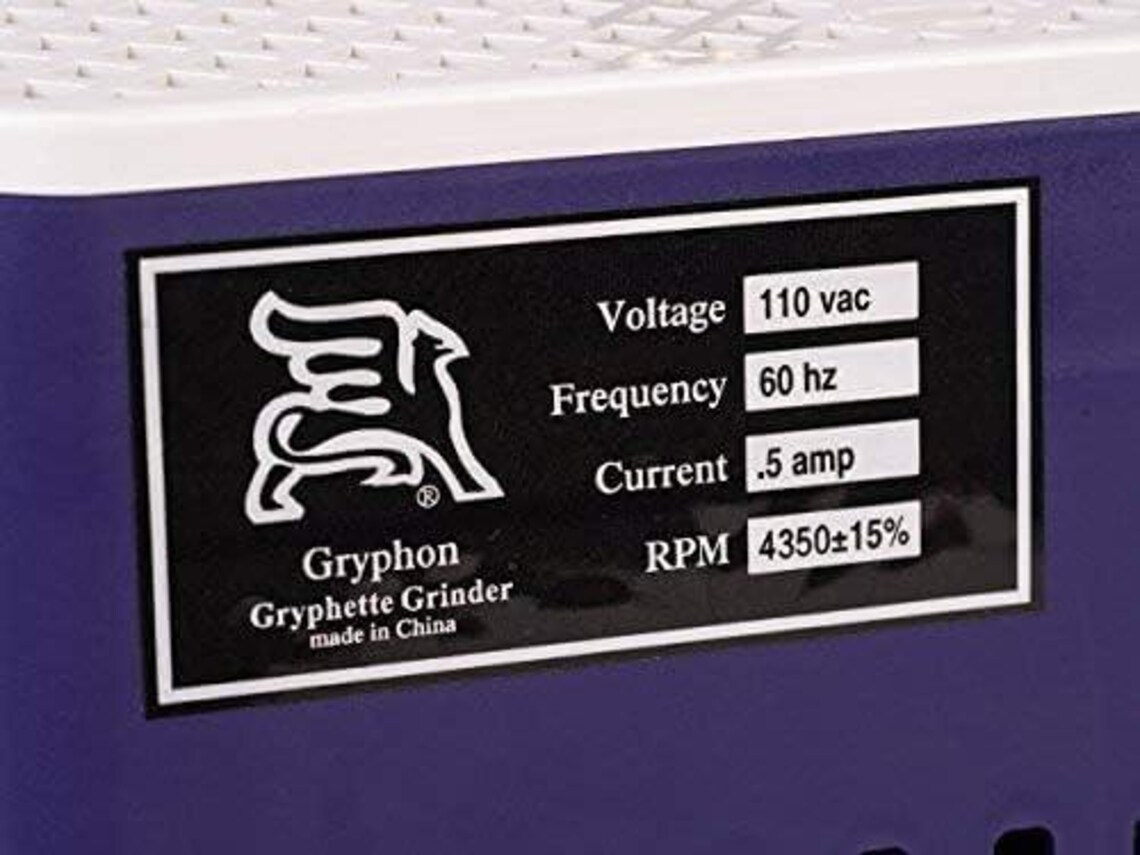 Gryphon Gryphette Glass Grinder 110v Includes One 3/4" 100 Grit Bit ...