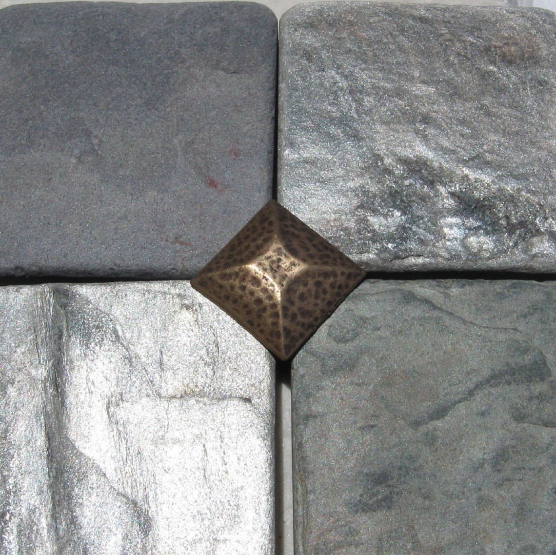 3/4" Hammered Pyramid Tile Tack in a Bronze Finish 1pc - Etsy