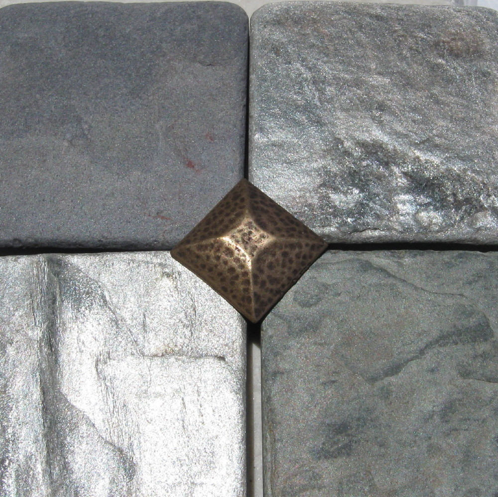 3/4" Hammered Pyramid Tile Tack in a Bronze Finish 1pc - Etsy