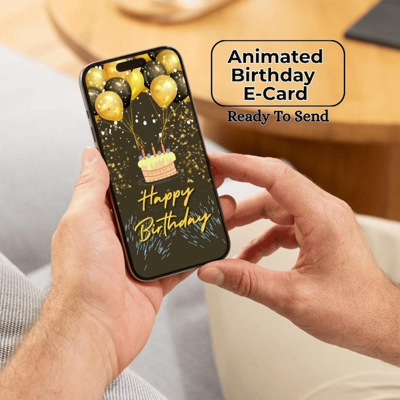 Animated Birthday Greeting Video — Instant Digital Download - Etsy