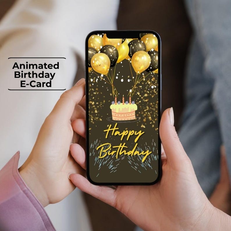 Animated Birthday Greeting Video — Instant Digital Download - Etsy