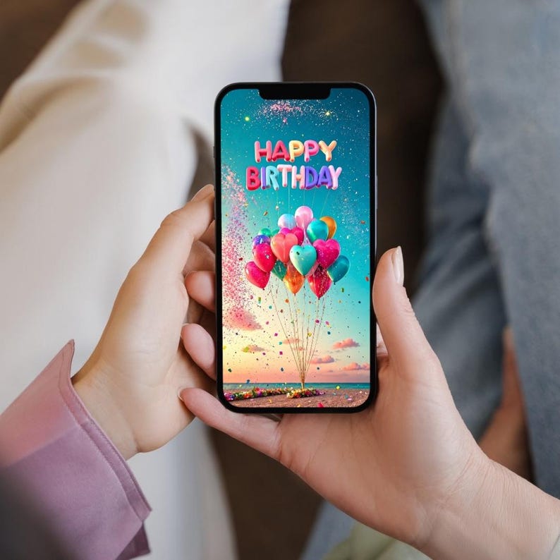 Animated Happy Birthday Video Card — Instant Digital Download - Etsy