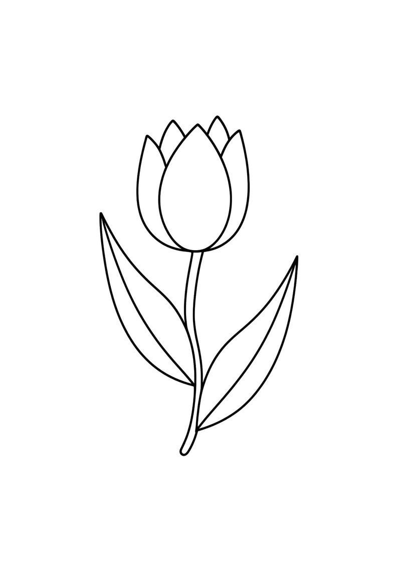Flower Coloring Pages for Kids | 20 Pages | Easy Floral Sheets (PDF ...