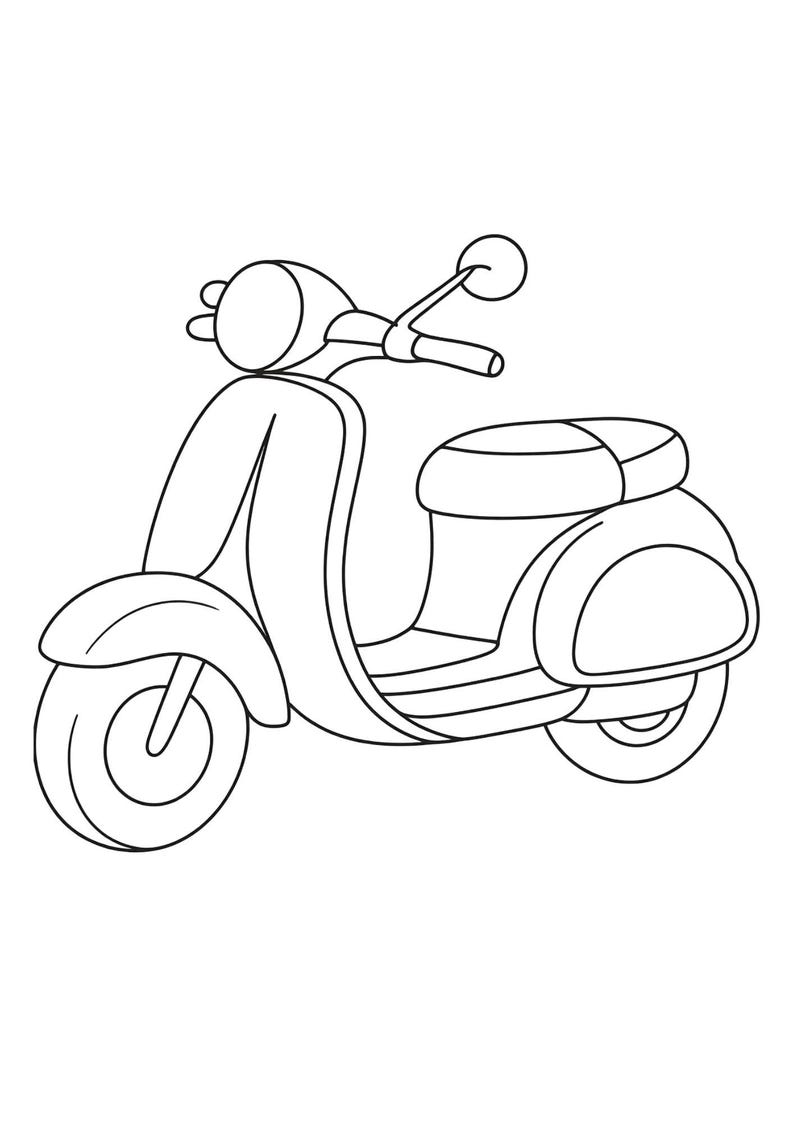 Vehicles Coloring Pages for Kids | 25 Pages | Printable Transport ...