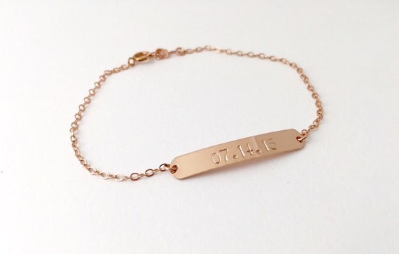 Rose Gold Custom Personalized Name Id Tag Phrase Words - Etsy