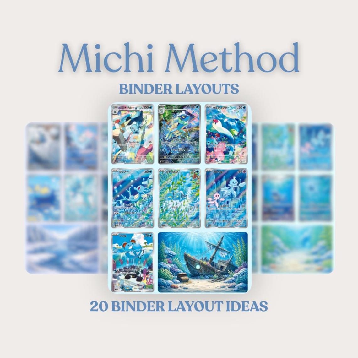 Michi Method Binder Layout Ideas | Pokémon TCG Binder Organization ...