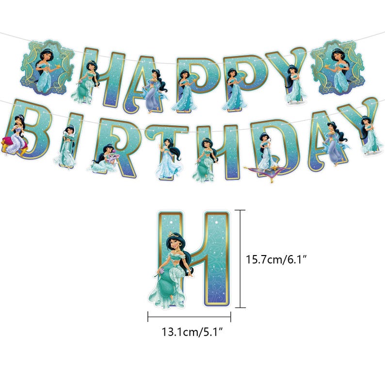 Cute Cartoon Party Decor Set - Kids Birthday Balloons, Banner, Cake ...