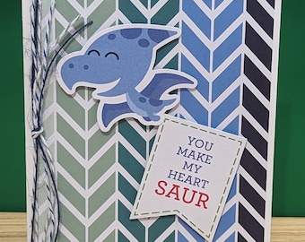 You Make My Heart Soar, Mice Flying Kites, Hand Stamped Greeting Card ...