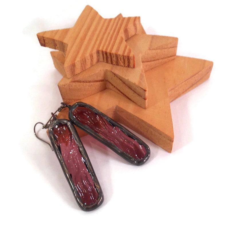 Stained Glass Earrings - Etsy