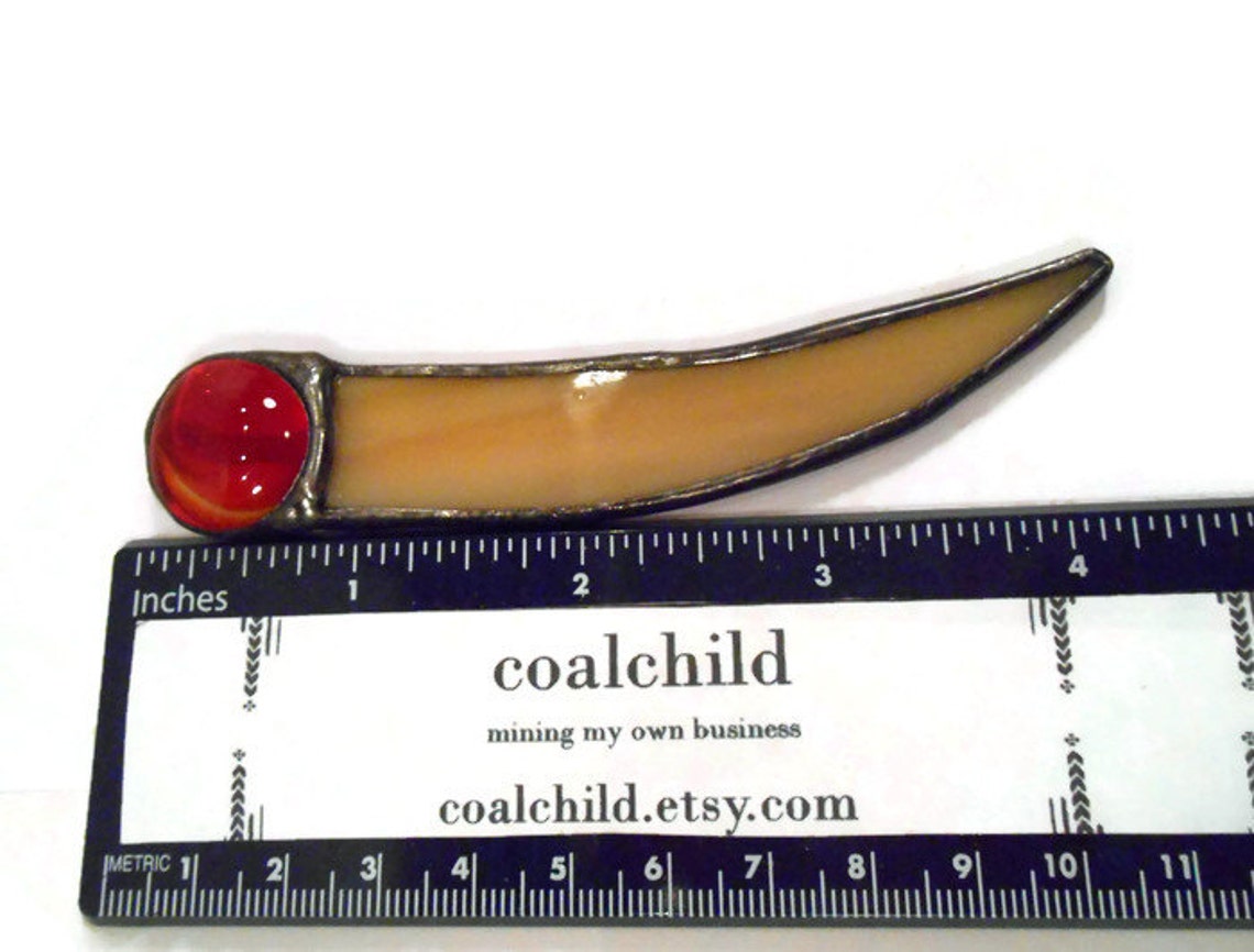 Stained Glass Shawl Pin Red and Amber Glass Shawl Pin Glass - Etsy