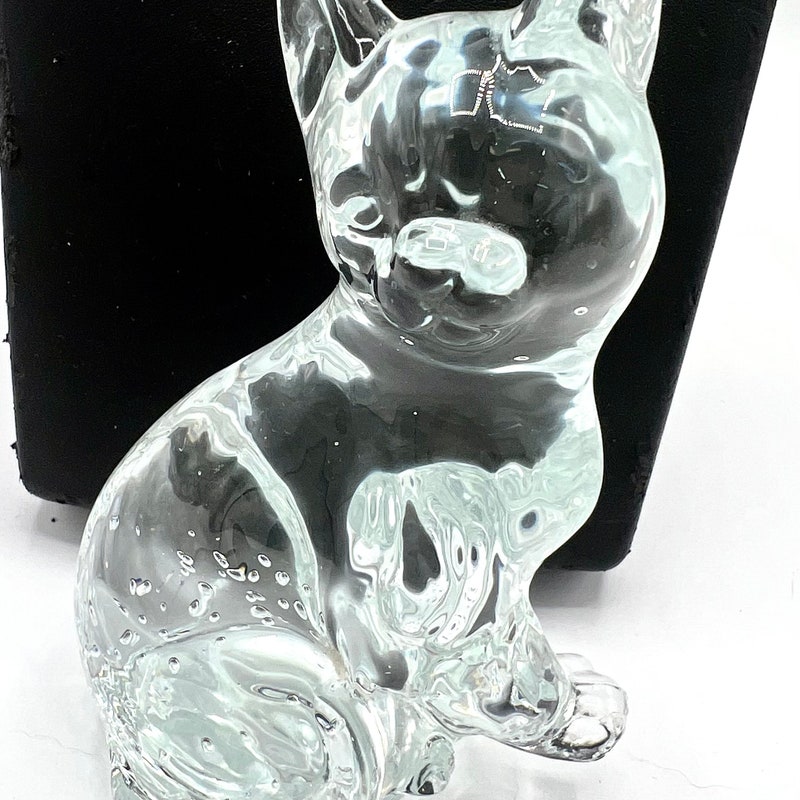 Glass Cat Paperweight - Etsy