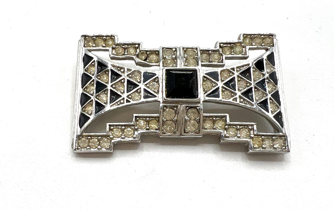 Vintage Givenchy Pin, Signed Brooch, Geometric Art Deco Style, Wedding ...