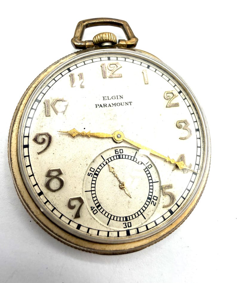 Vintage Gold Filled ELGIN Pocket Watch, RUNNING, 15 Jewels, 1 3/4 Inch ...