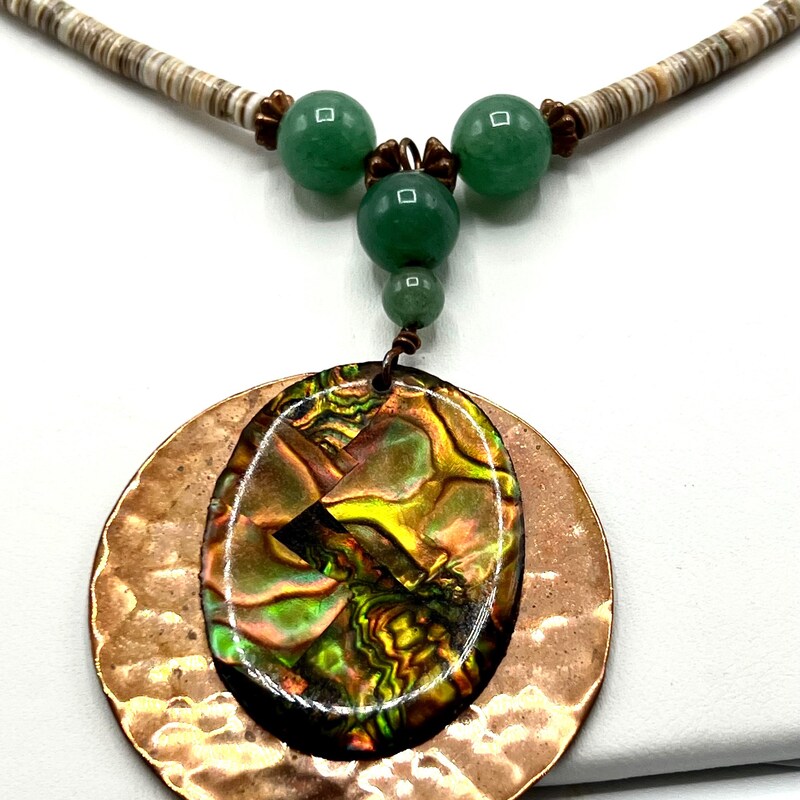 Glass Disc Pendant - Etsy