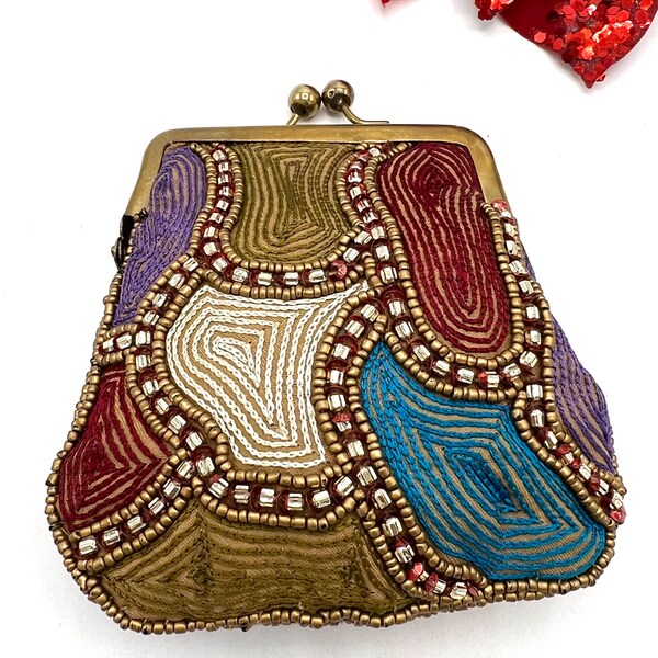 Beaded Change Purse - Etsy