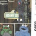 Sesame Street Muppets Grover, Oscar, Cookie Monster Pattern Mccall's ...