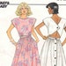 80s Dress Pattern Butterick Fast & Easy 3867 Uncut Sizes 6-10. Midi ...