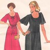 Vogue 80s Dress Pattern 8833 Size 12 Bust 34. Loose Fitting Straight ...