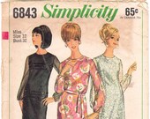 60s Dress Pattern Simplicity 6843 Size 12 Bust 32. - Etsy