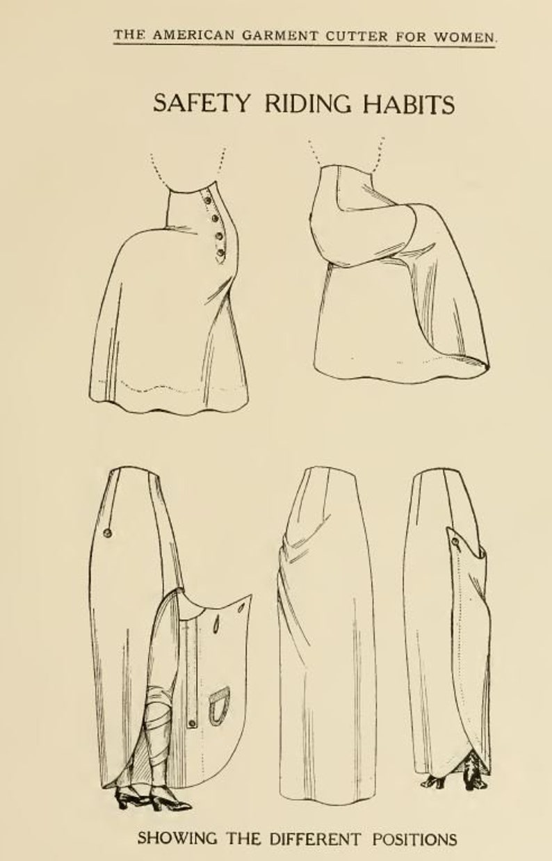 Edwardian Pattern Drafting Book PDF File American Garment - Etsy