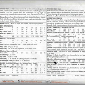 Jessica Mcclintock Formal Prom Dress Pattern Simplicity 8917. Corset ...