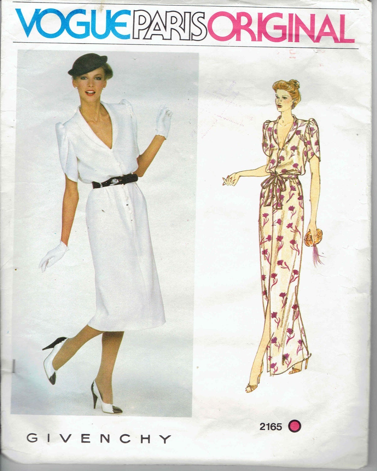 Vogue Paris Original Givenchy Pattern 2165: Pullover Dress - Etsy