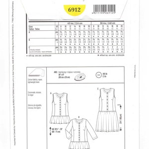 Burda 6912 Blouse and Dress Pattern 6912. Sizes 8-20 Sleeveless or 3/4 ...