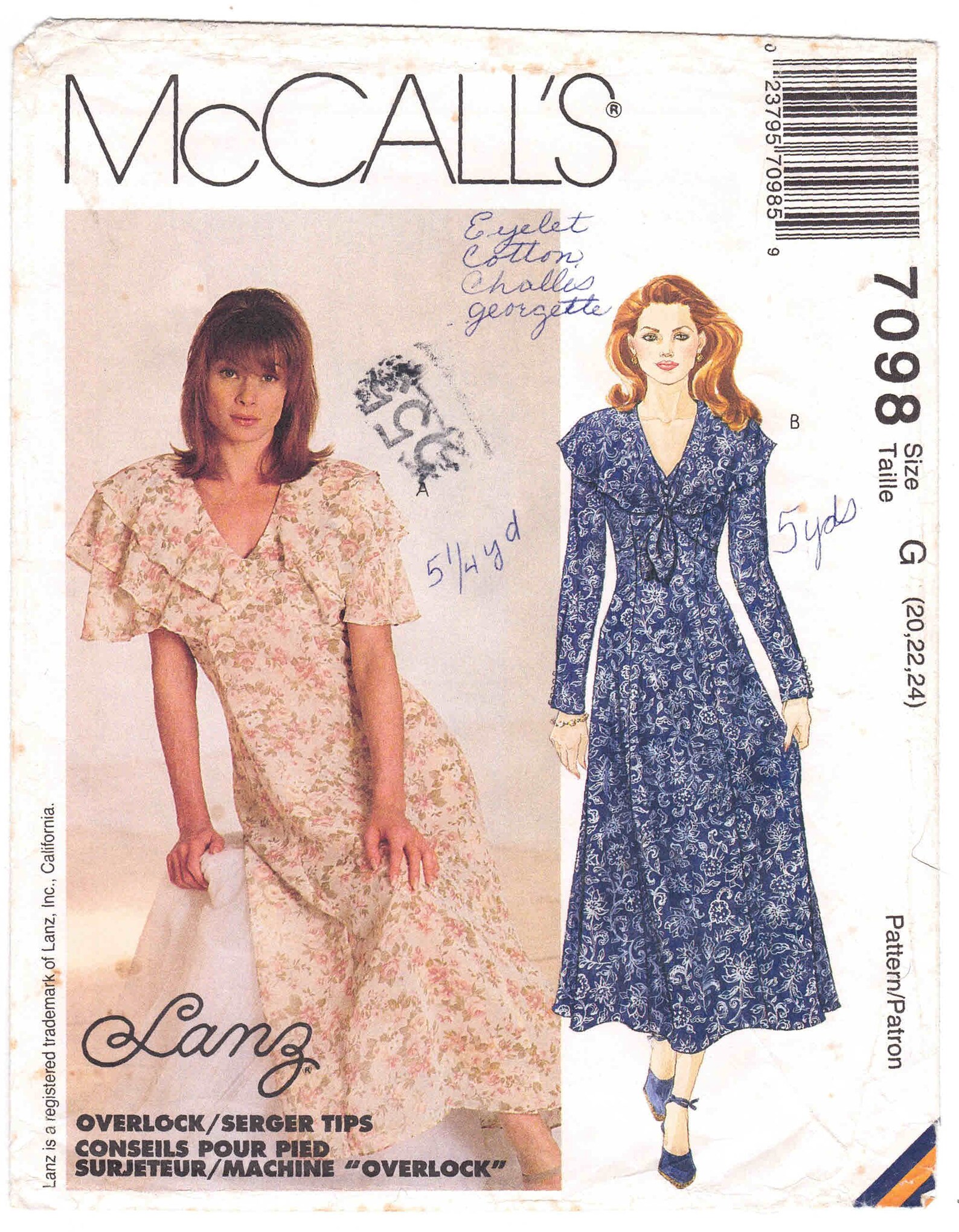 90s Fit & Flare Dress Pattern Mccall's 7098 Sizes - Etsy