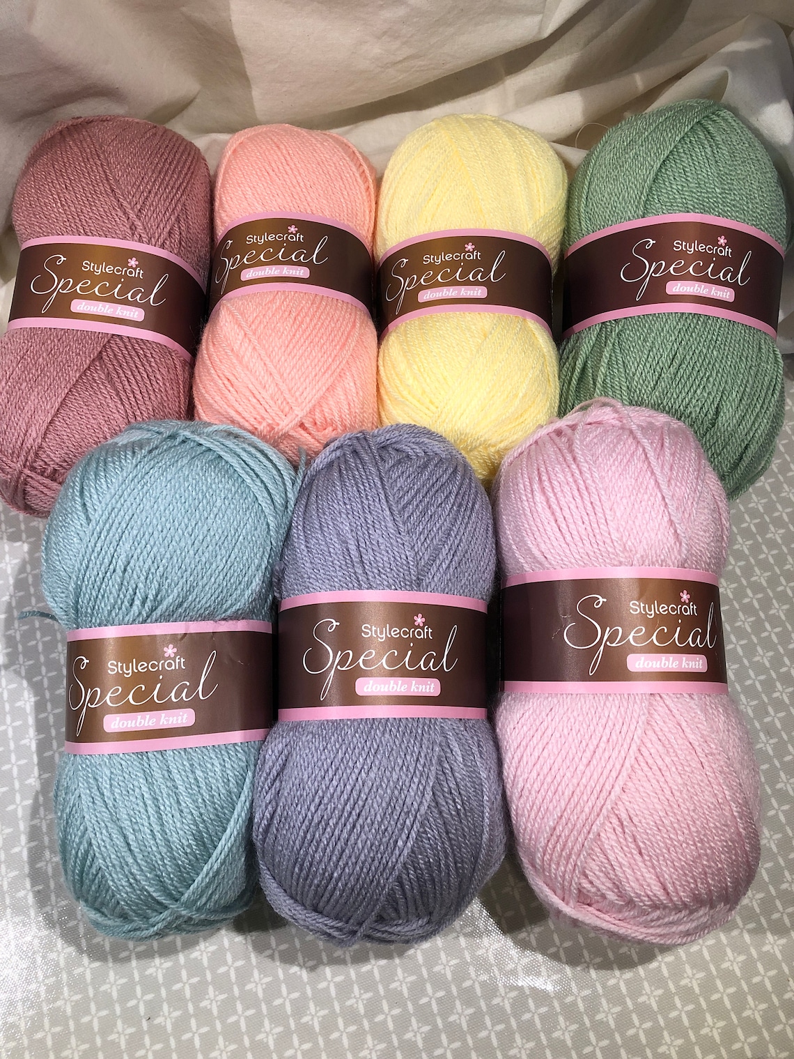 Stylecraft Special DK Acrylic Yarn Pack of Pastel Rainbow - Etsy Australia