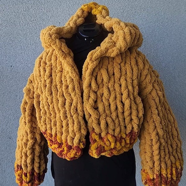 Hand Knit Jacket - Etsy