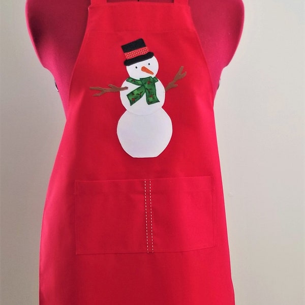 Snowman Apron - Etsy