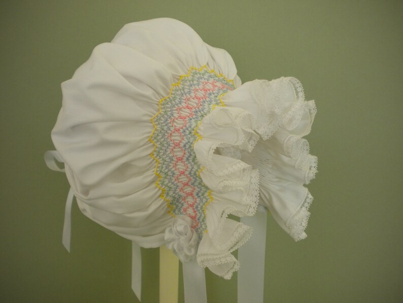 Hand Smocked Baby Bonnet | Etsy