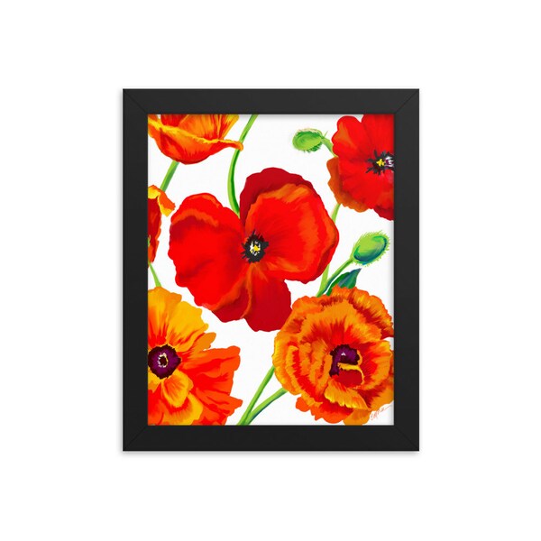 Poppy Print - Etsy