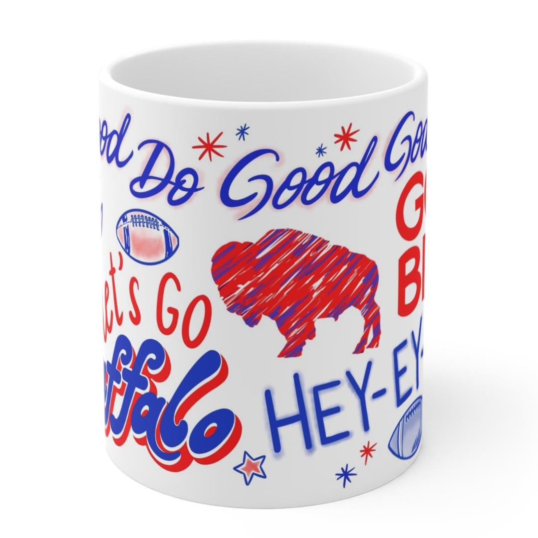 Buffalo Mug | Illustrated Buffalo Football Spirit Mug | Let’s Go ...