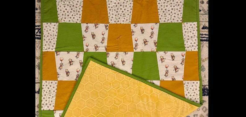 Handmade Winnie the Pooh Throw Quilt - Etsy
