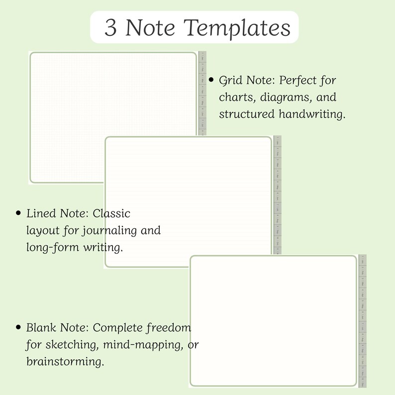 2026 Digital Planner, Minimalist Sage Green Daily Weekly Monthly ...